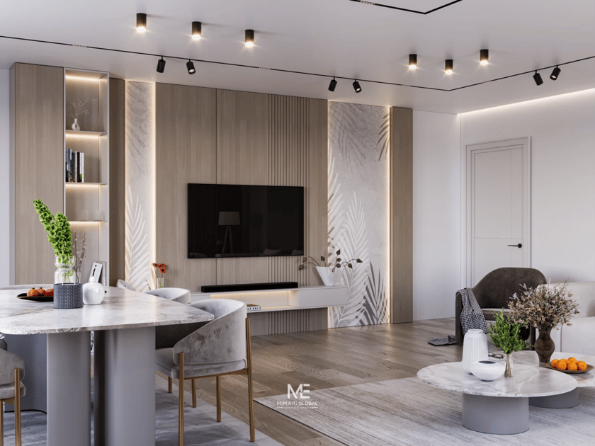 Mimari Expert | Modern Interior Design in 3+1 Apartments in Halkalı ...